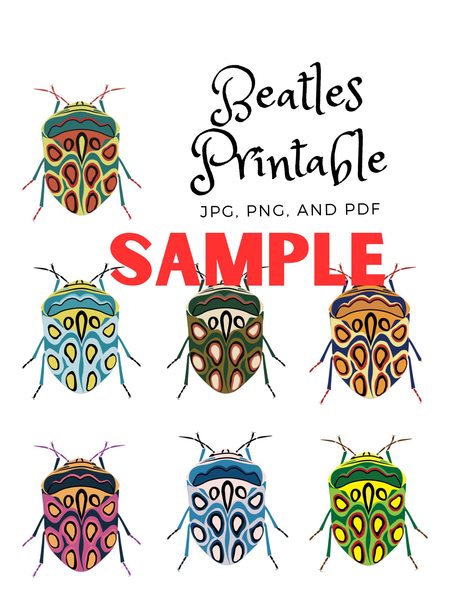 Beatles Printable - Etsy