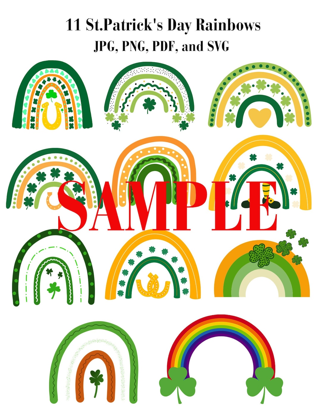 11 St. Patrick's Day Rainbows - Etsy