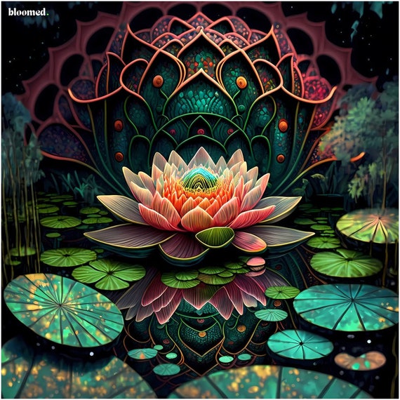 Trippy Flower Art