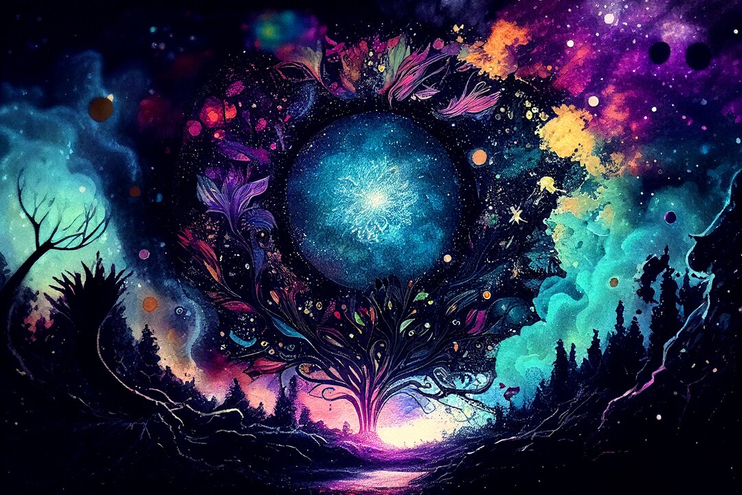 Eternal Growth Digital Download, Trippy Art, Psychedelic Art, Art Print ...