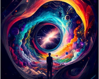 Cosmonaut Digital Download, Trippy Art, Psychedelic Art, Art Print ...