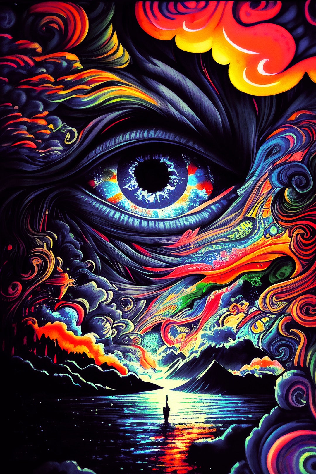 Sentinel of Inner Seas Digital Download, Trippy Art, Psychedelic Art ...