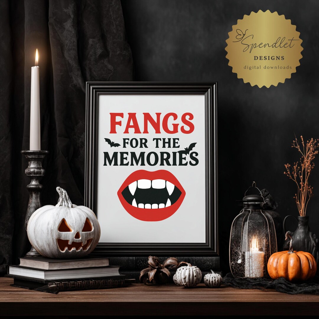 Fangs for the Memories Halloween PNG, Bats Vampire Vibes Png, Autumn ...