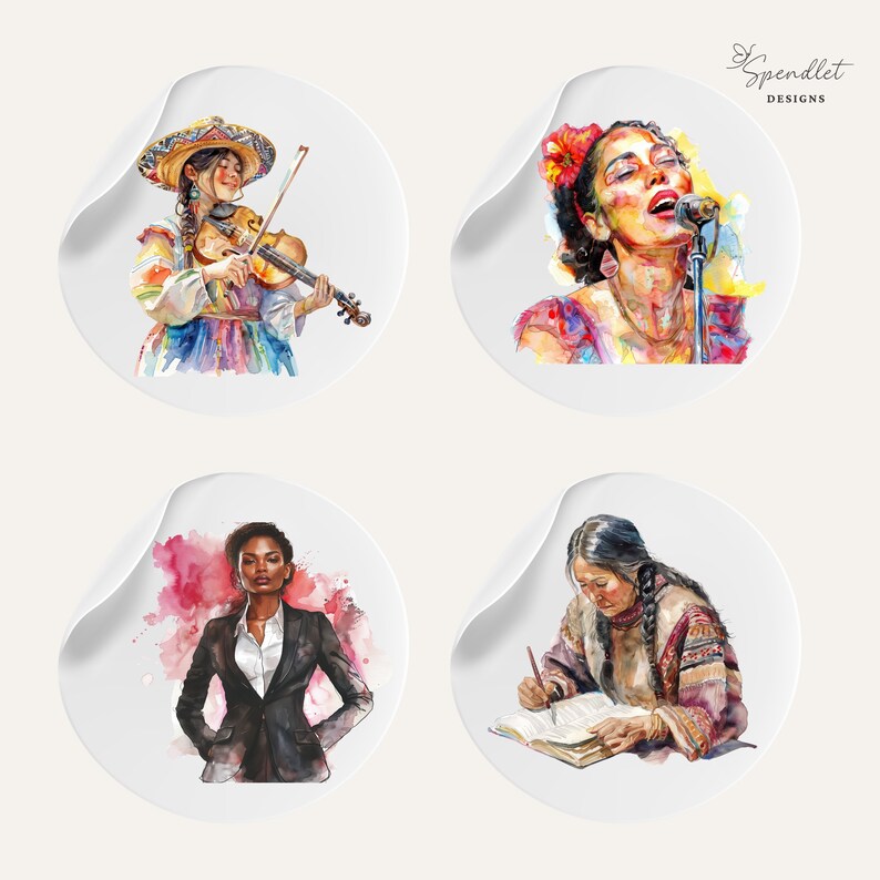 International Women's Day Clipart Bundle, Empowered Strong Women, Power ...