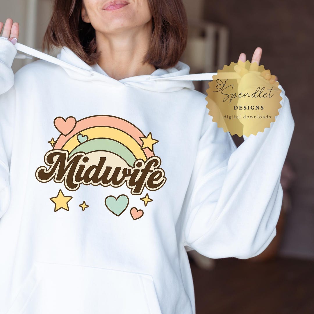 Midwife Vibes Rainbow PNG, Midwifery Week, Midwife Appreciation Gift ...