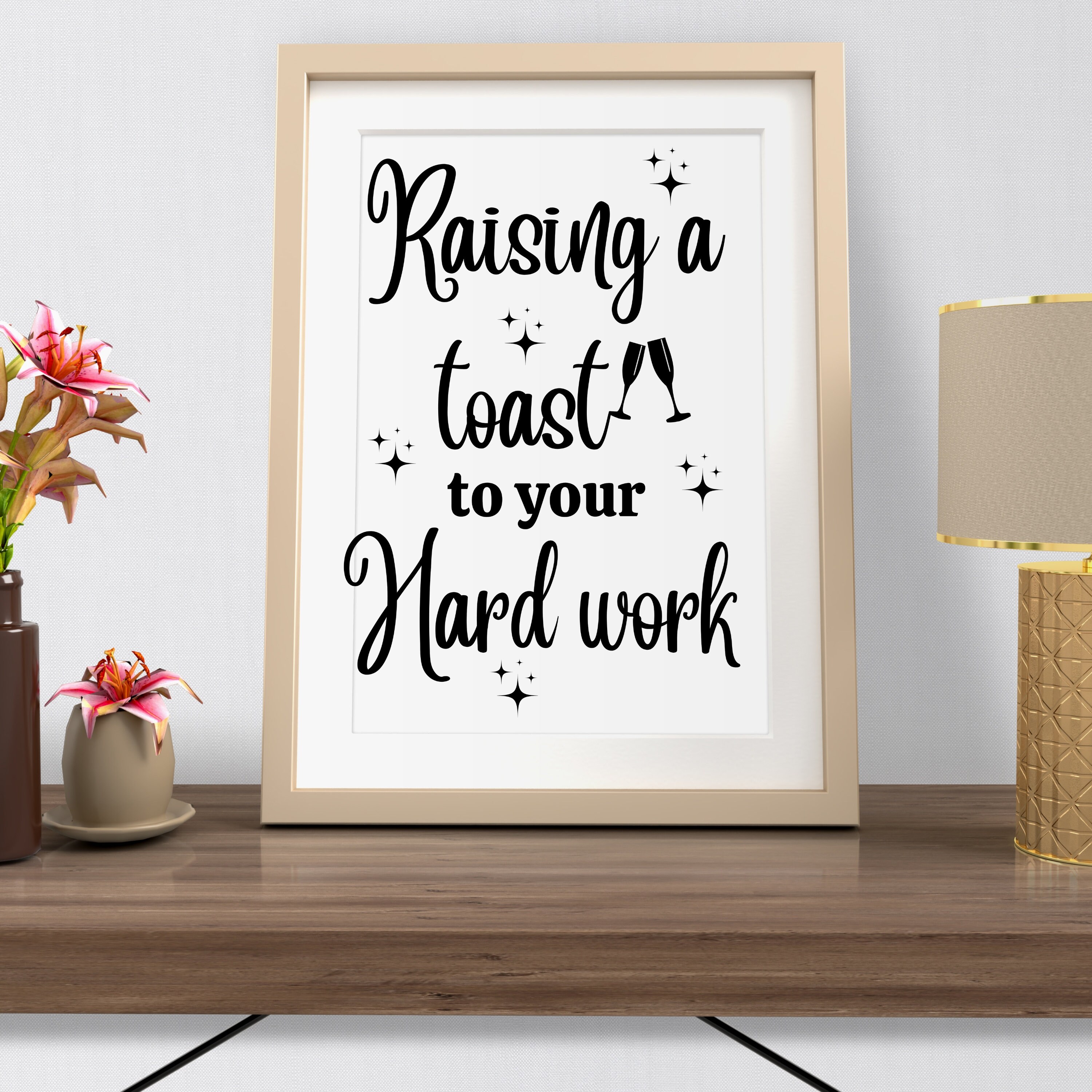 Raising A Toast to Your Hard Work SVG, Funny Employee Appreciation Day ...