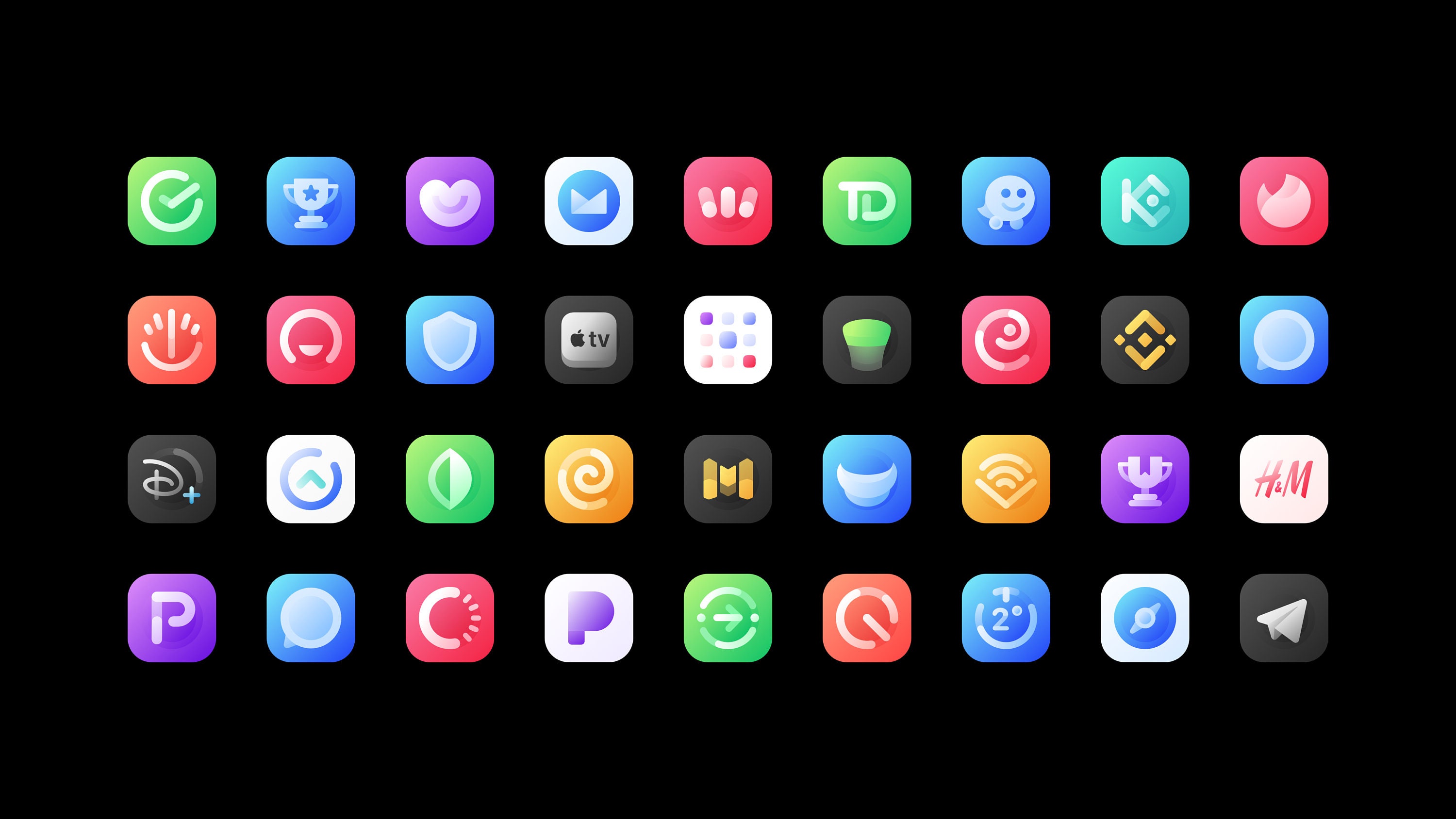 Onyx Icon Pack - Custom App Icons for iPhone Ios, Minimal Theme ...