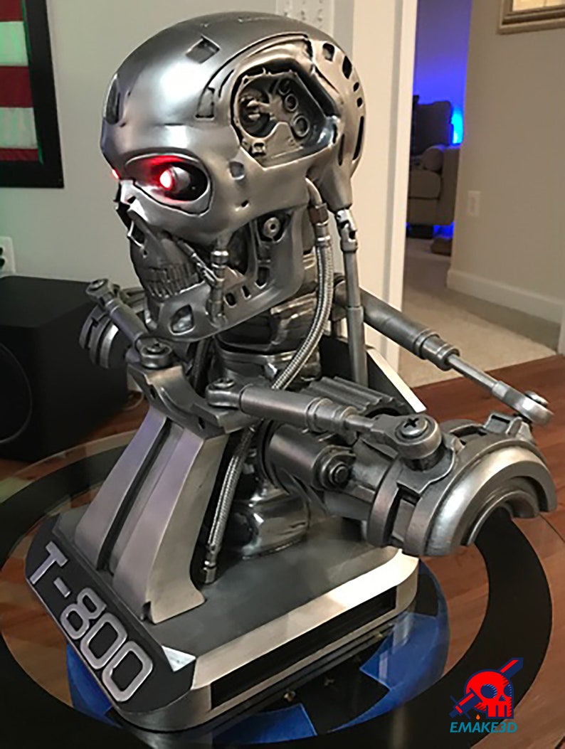 Terminator Bust ,STL File, 3D Digital Printing STL File for 3D Printers ...