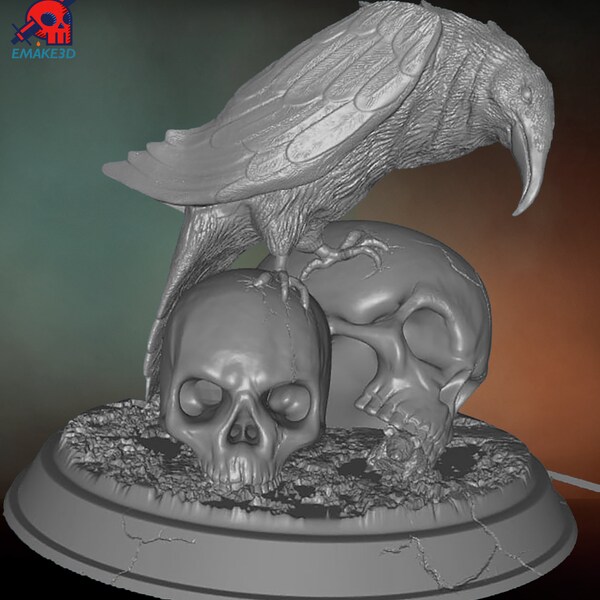 Skull Stl File - Etsy