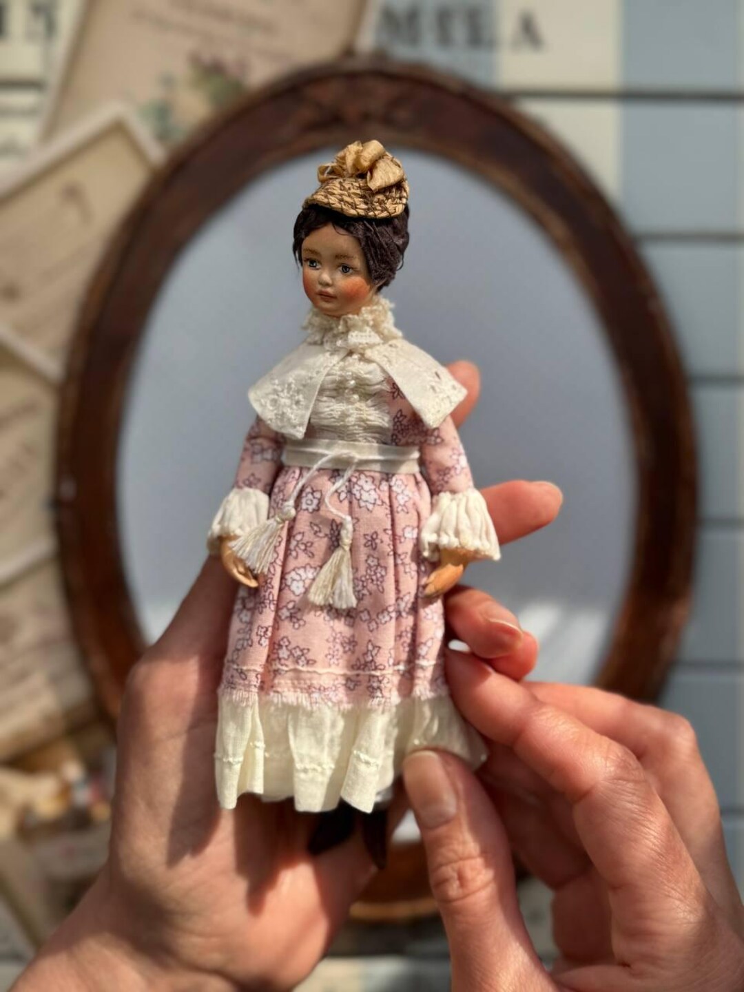 Handmade Art Doll,decorative Figurine in Embroidery Dress,beautiful ...