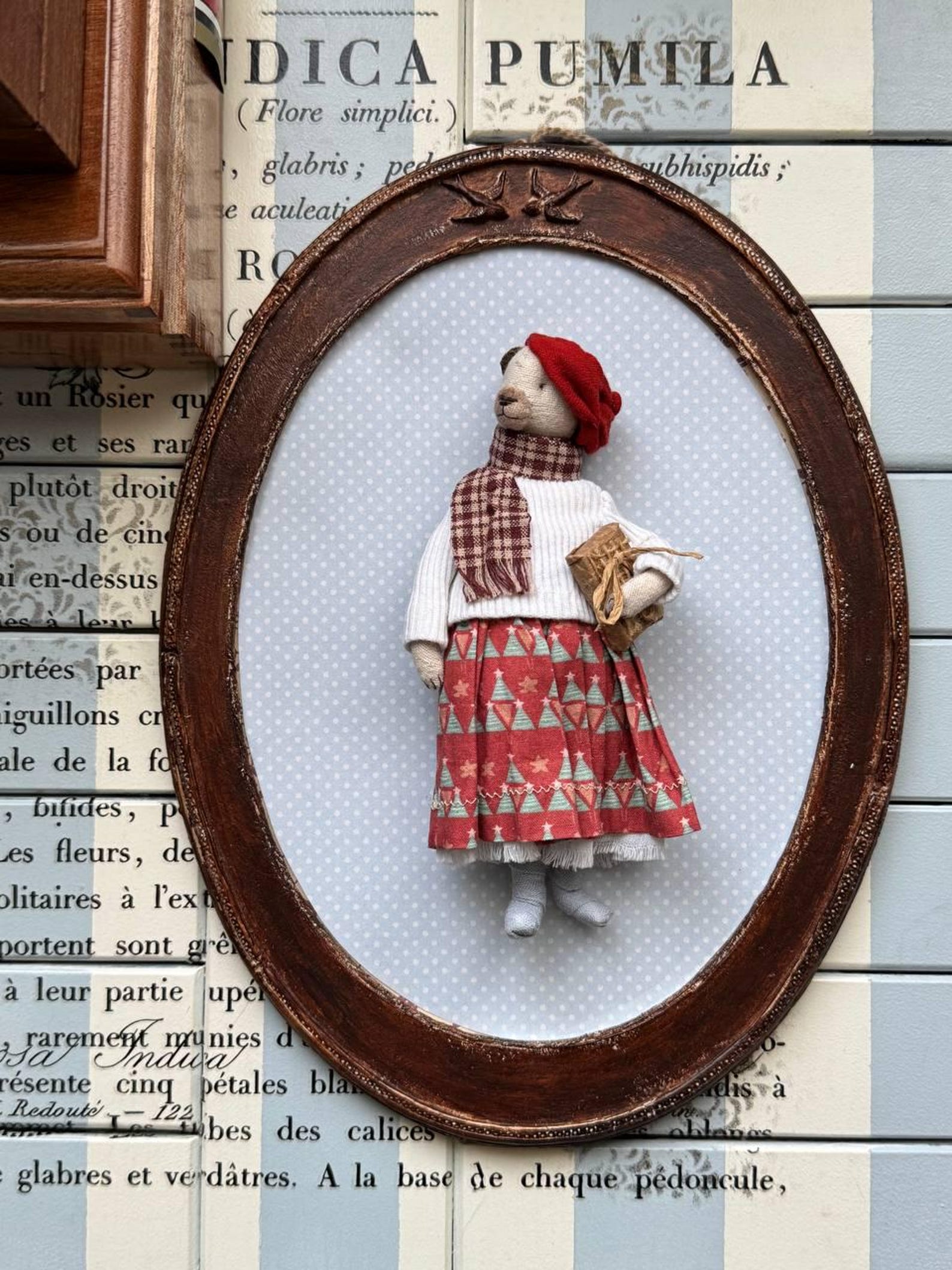 Handmade Teddy Bear,posable Textile Ideal Doll,tiny Teddy Bear,ragdoll ...