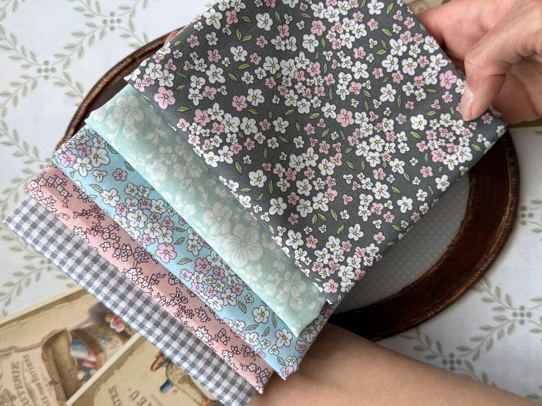 Tilda Fabric Scraps,tiny Floral Bundle Cotton Fabric, Tilda Quilt Kit ...