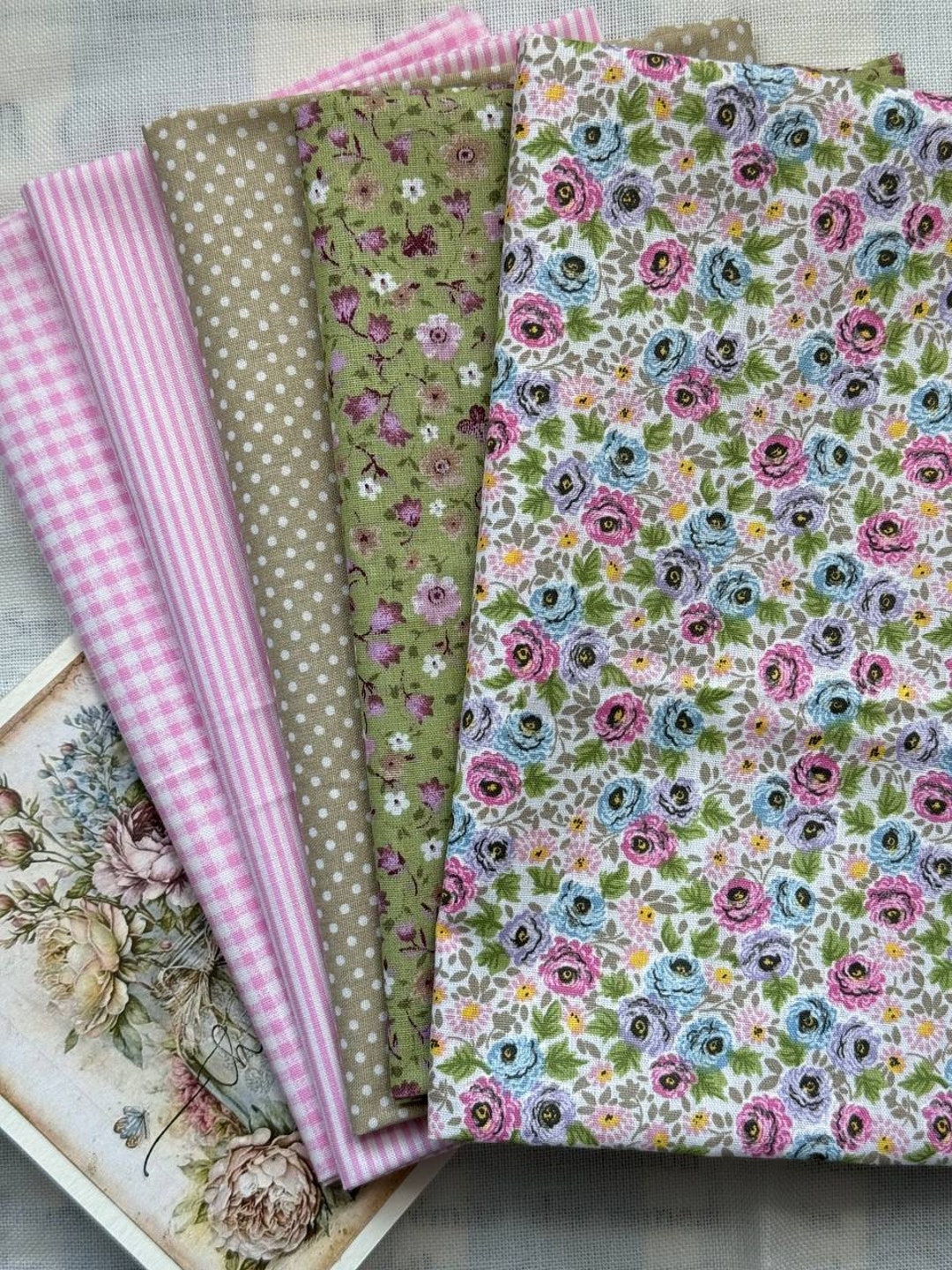 Tilda Fabric Bundle,turkish Fabric,tiny Floral Fabric, Cotton Lawn ...