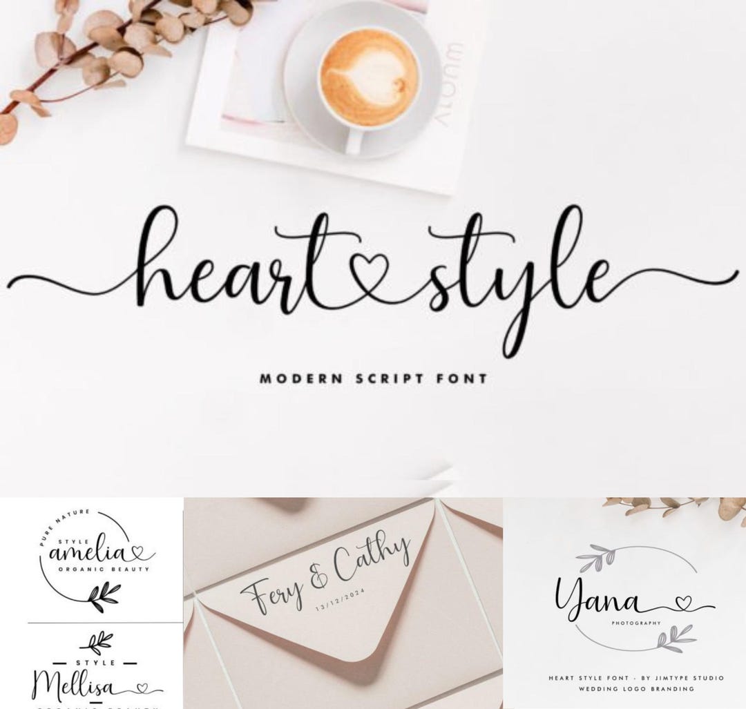 Madelyn Heart Font, Cursive Font | SVG, DXF, OTF, Ttf | Fonts Procreate ...