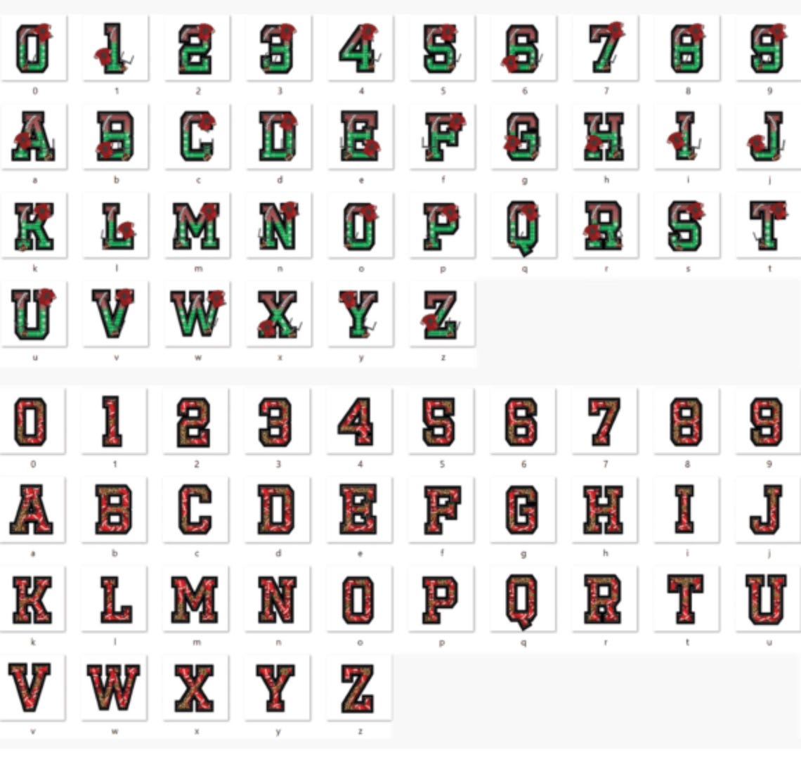 Football SVG Alphabet, Football Numbers Svg Png, Varsity Font, Football ...