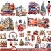Clipart Winter in London, Watercolor Clipart, Travel London, London ...