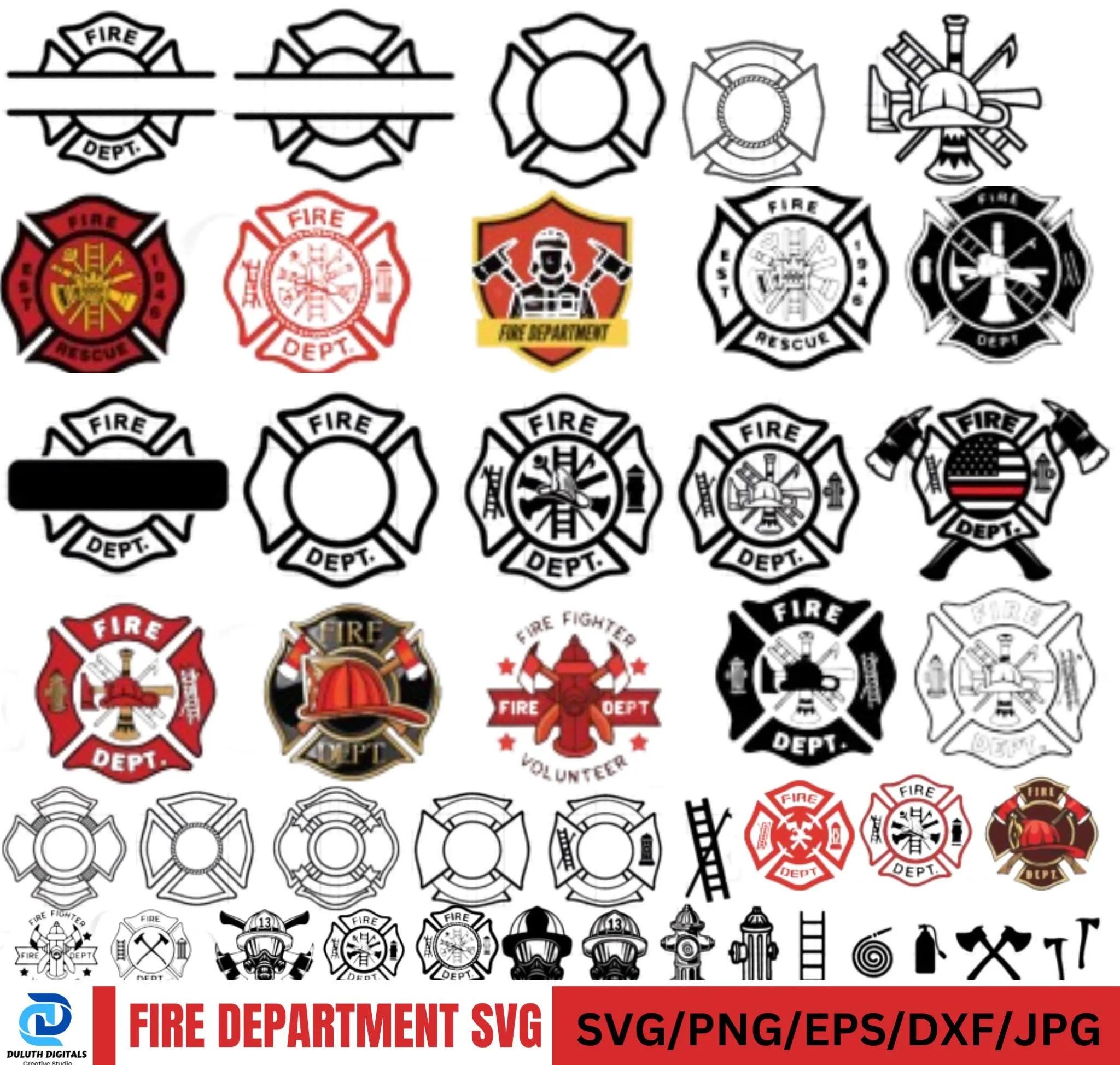 Fire Dept Svg Download, Firefighter Svg, Fireman Svg, Fire Department ...