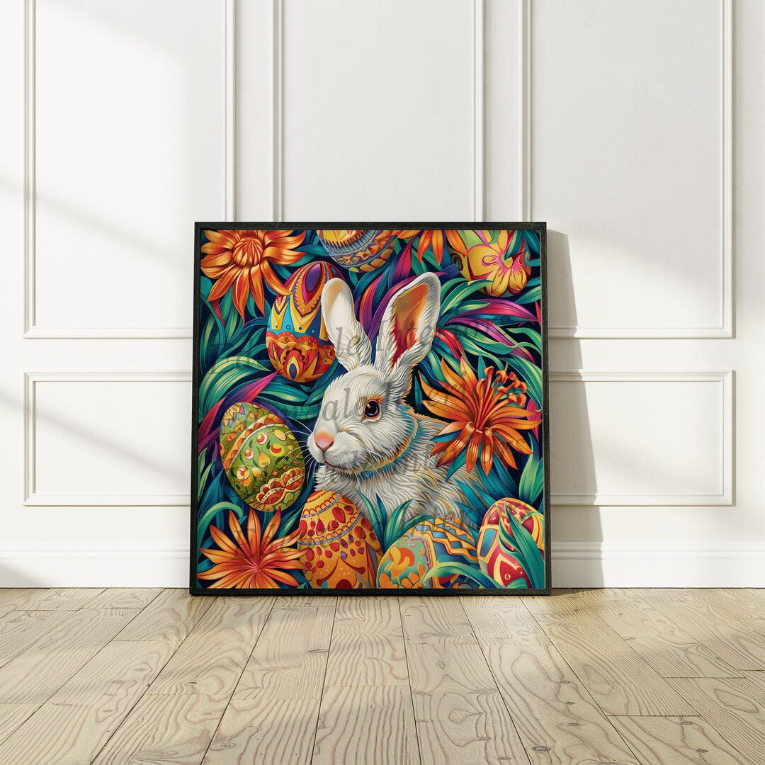 POP ART Easter Extravaganza Framed Wall Art Poster Whimsical Easter ...