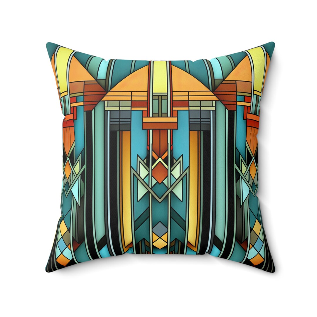 FRANK LLOYD WRIGHT Indoor Pillow || Iconic Architectural Elegance Retro ...