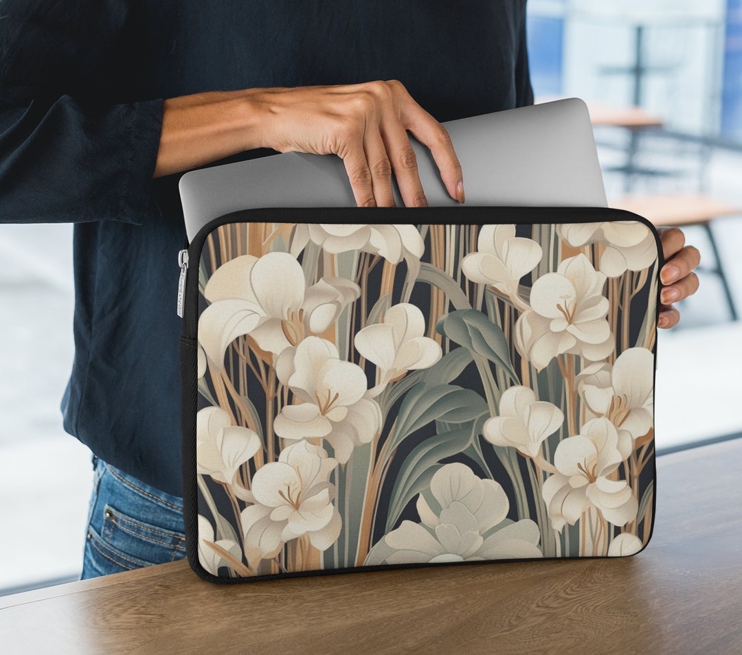 ART DECO Laptop Sleeve || Retro Bespoke Tech Neoprene Laptop ...