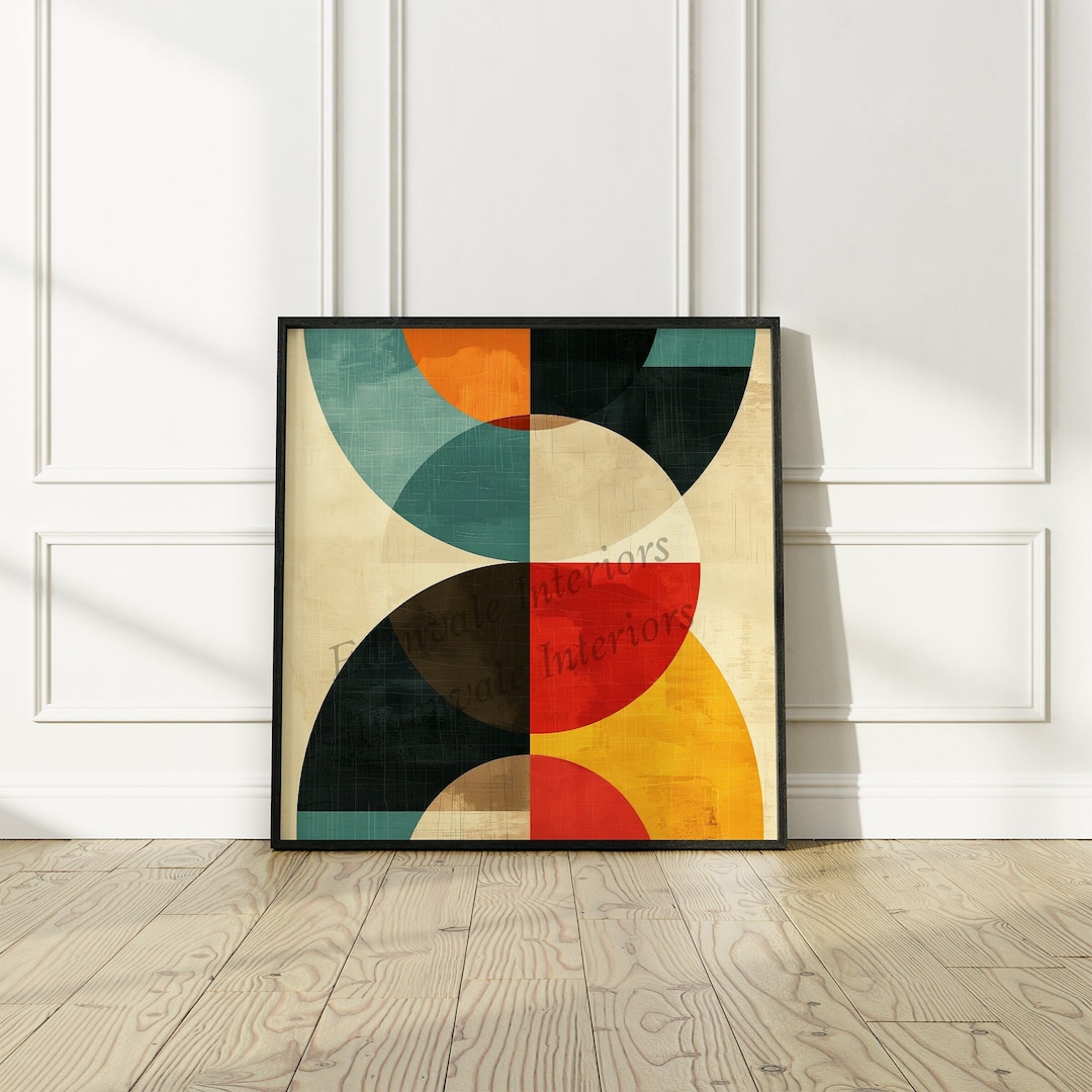 Framed | MID CENTURY MODERN Wall Art Contemporary Timeless Elegance ...