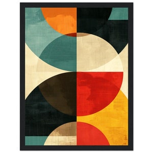 Framed | MID CENTURY MODERN Wall Art Contemporary Timeless Elegance ...