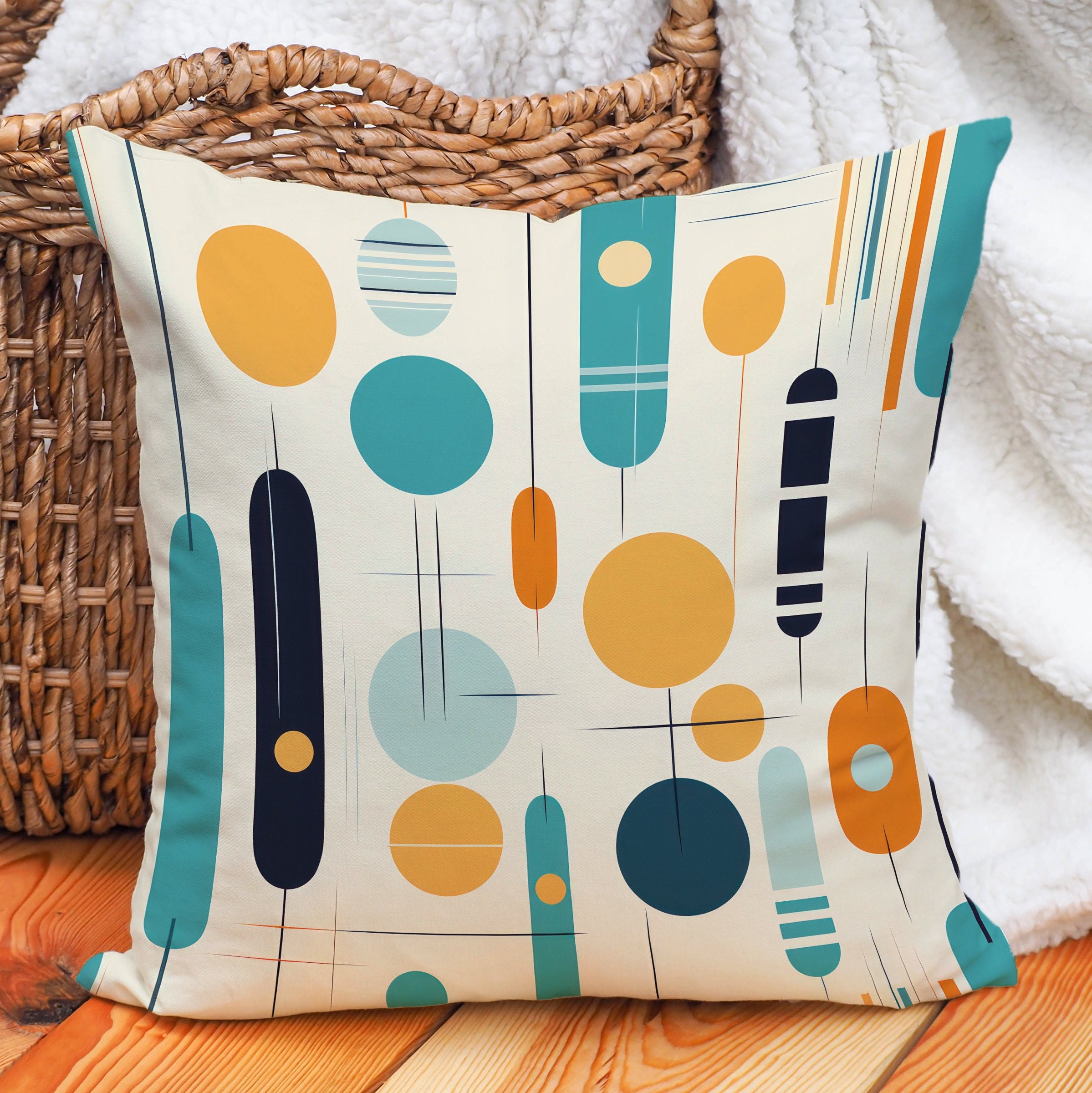 INDOOR Pillow | Mid Century Modern Style Home Decor, Living Room Decor ...