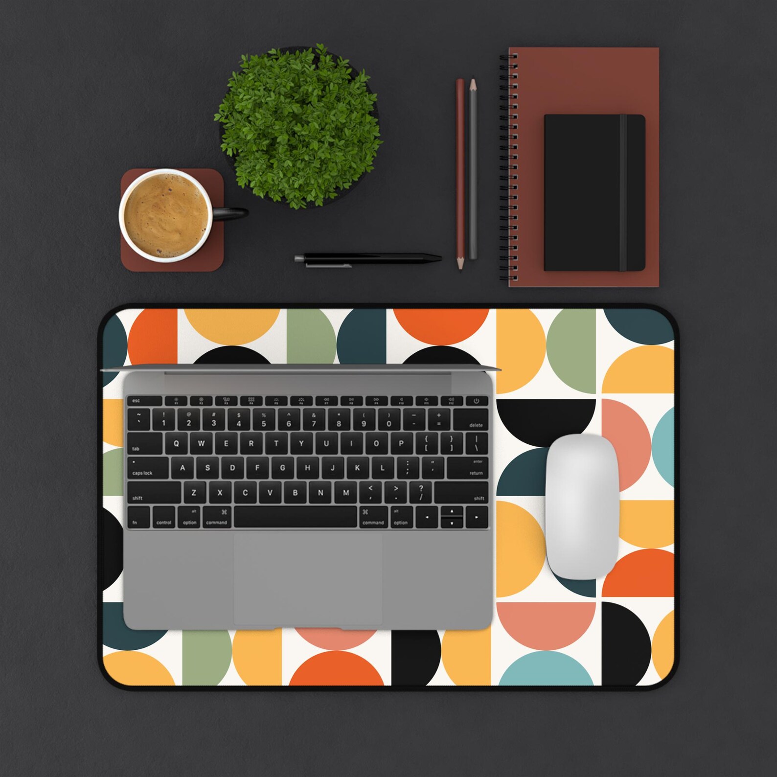 Bauhaus Desk Mat: Mid Century Modern Office Decor - Etsy