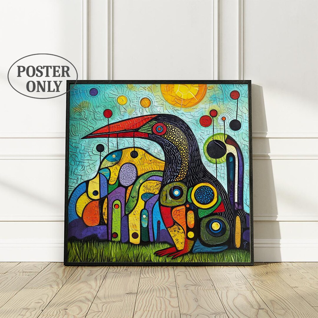 POSTER ONLY | Norval Morrisseau Inspired Art Print | Indigenous ...