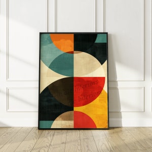 Framed | MID CENTURY MODERN Wall Art Contemporary Timeless Elegance ...