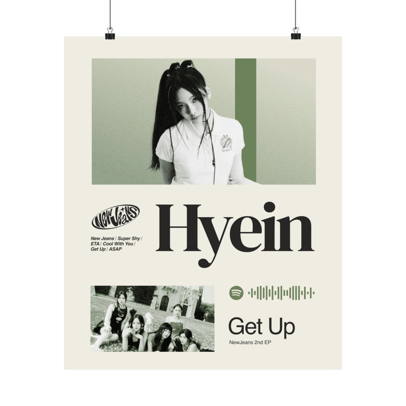 NEWJEANS HYEIN Premium Framed Vertical Poster Home Decor Midcentury ...