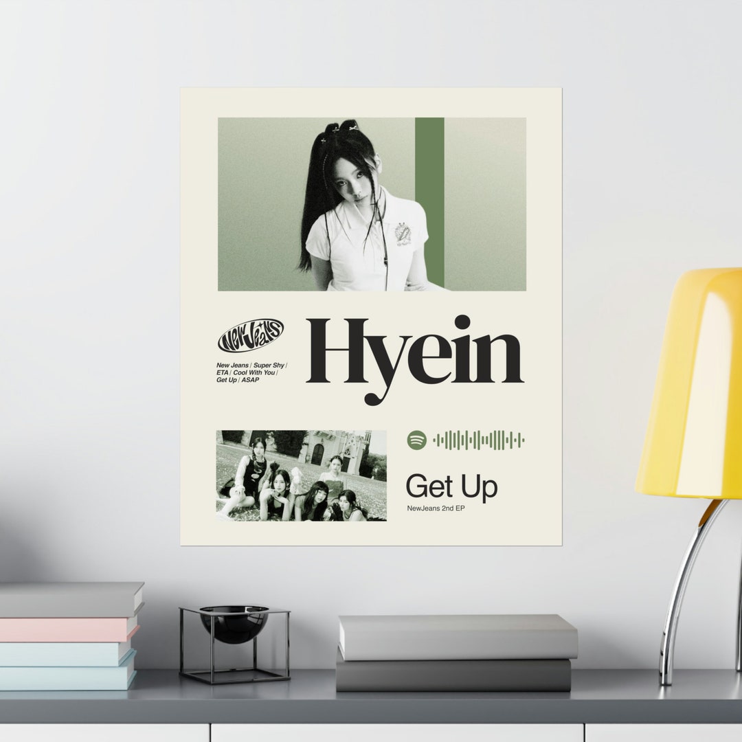 NEWJEANS HYEIN Premium Framed Vertical Poster Home Decor Midcentury ...