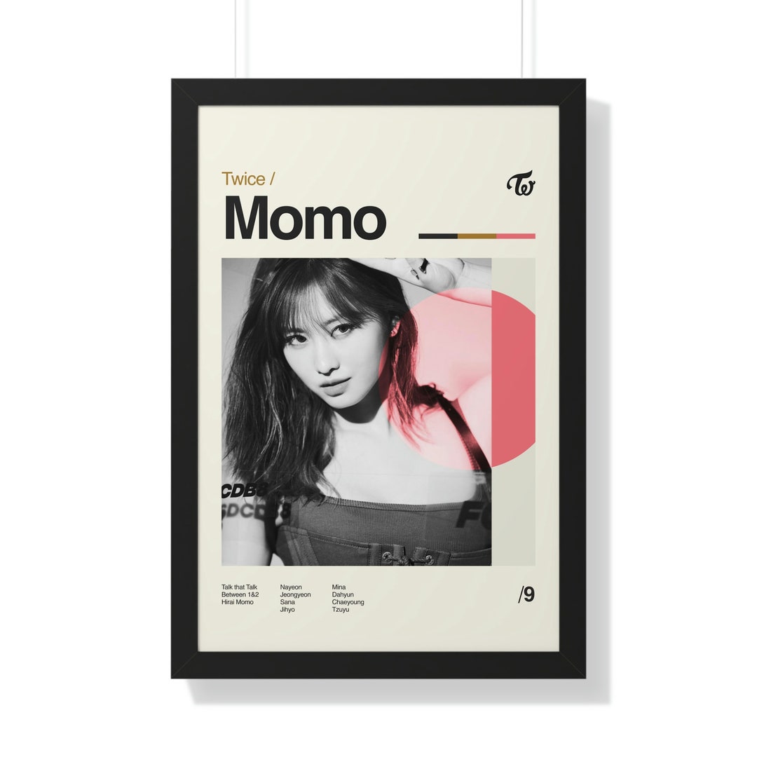 TWICE MOMO Premium Framed Vertical Poster Home Decor - Midcentury ...