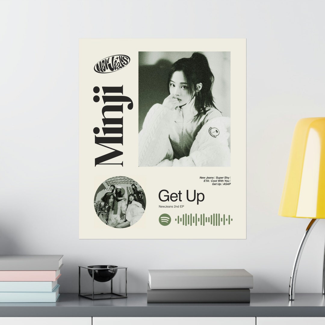 NEWJEANS MINJI Premium Framed Vertical Poster Home Decor Midcentury ...