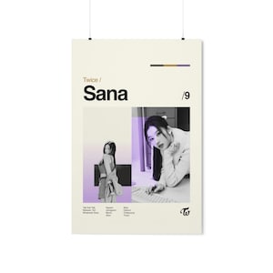 TWICE SANA Poster - Midcentury Modern Aesthetic Gift - Etsy