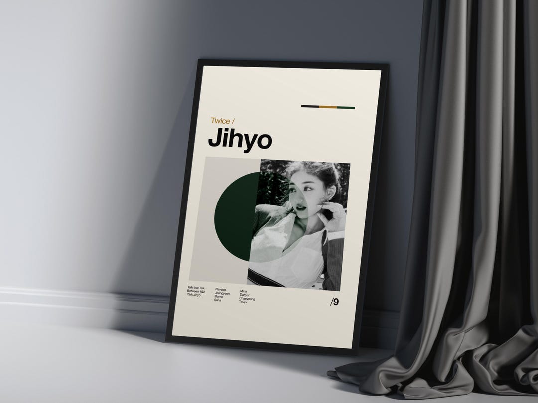 TWICE JIHYO Poster - Midcentury Modern Aesthetic Gift - Etsy