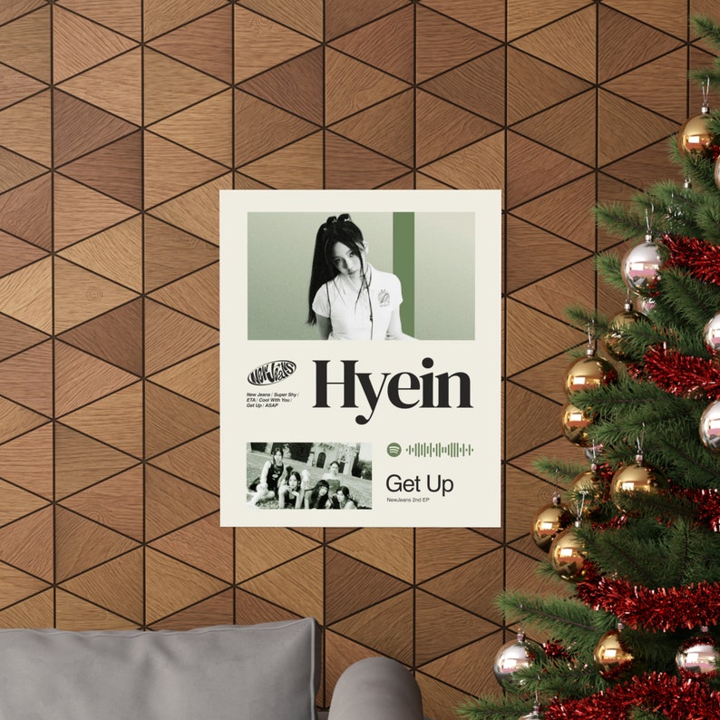 NEWJEANS HYEIN Premium Framed Vertical Poster Home Decor Midcentury ...