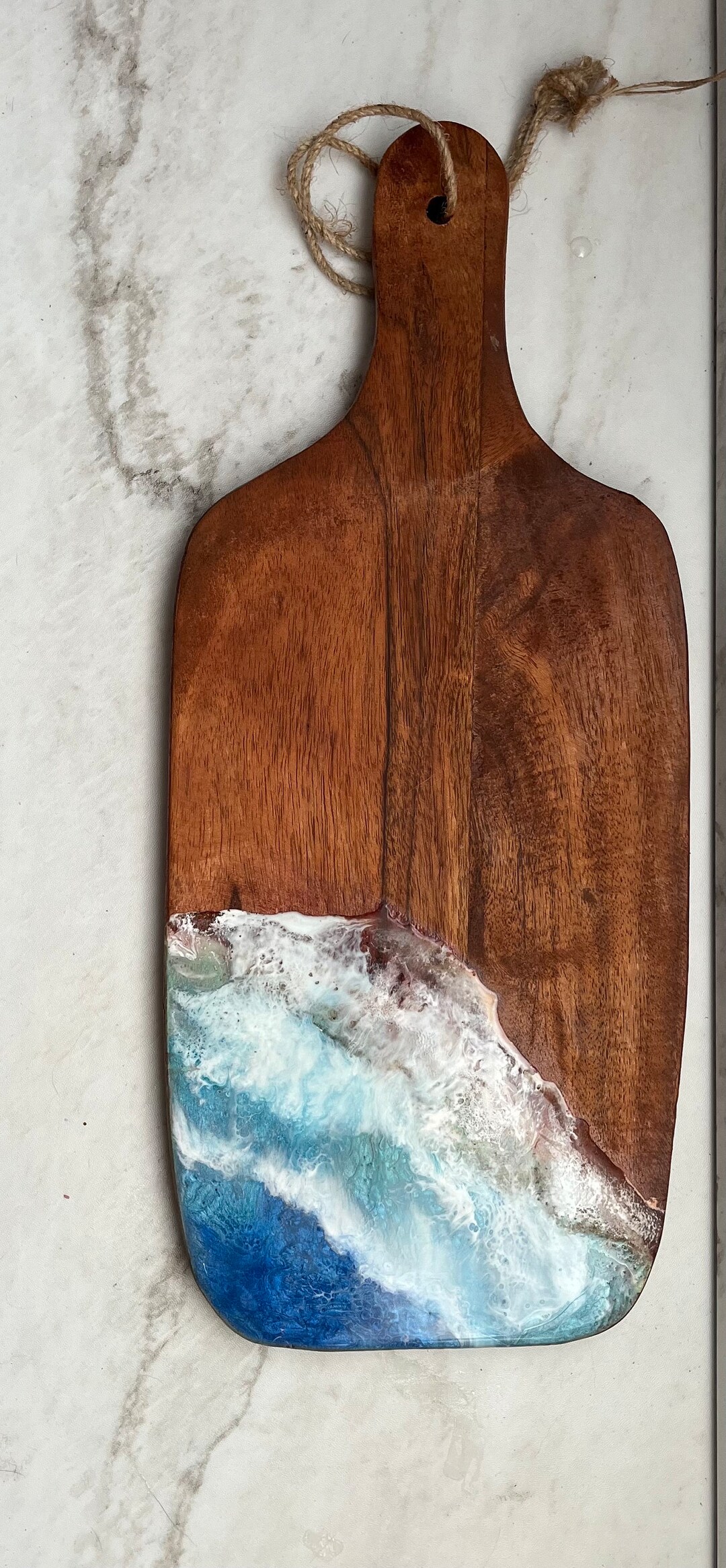 Resin Ocean Serving Board, Cheese Board, Sea Waves Cutting Board ...