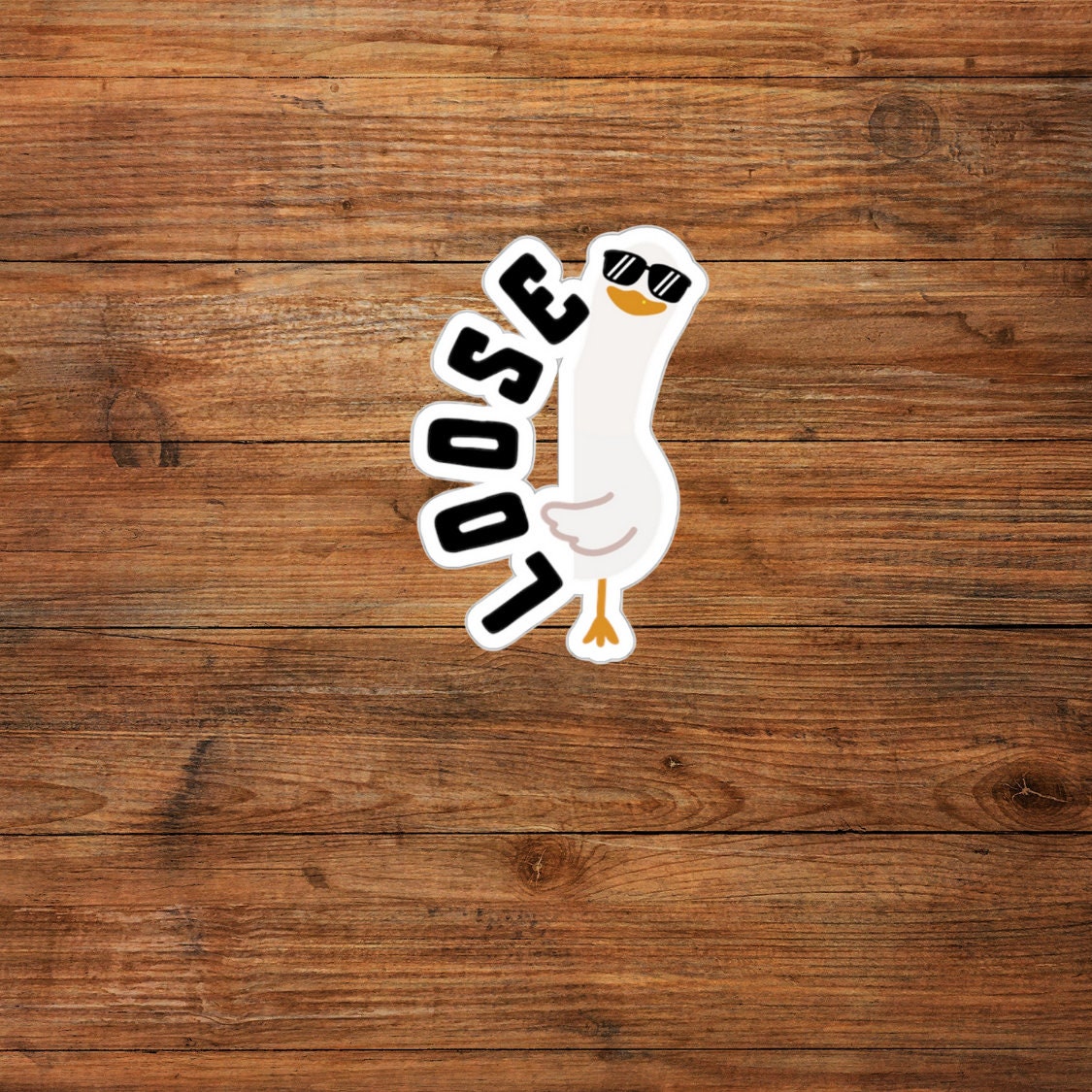 Cute Loose Goose Sticker, Goose Sticker, Cute Stickers, Funny Sticker ...