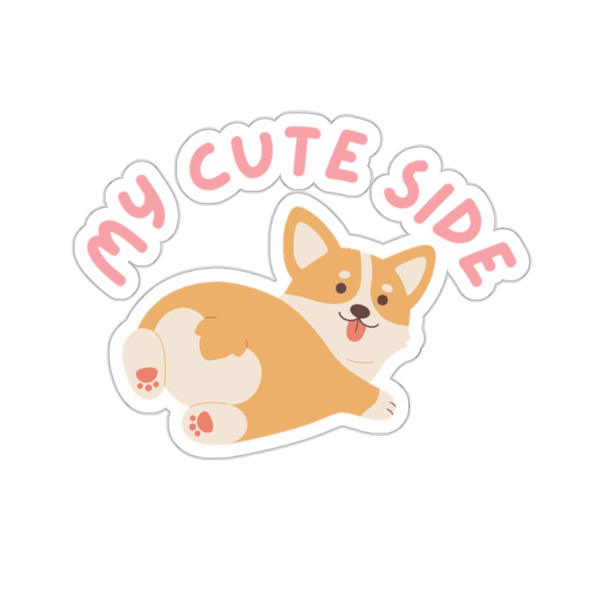 Cute Corgi Stickers, Cute Stickers, Dog Sticker, Puppy Stickers, Kiss ...