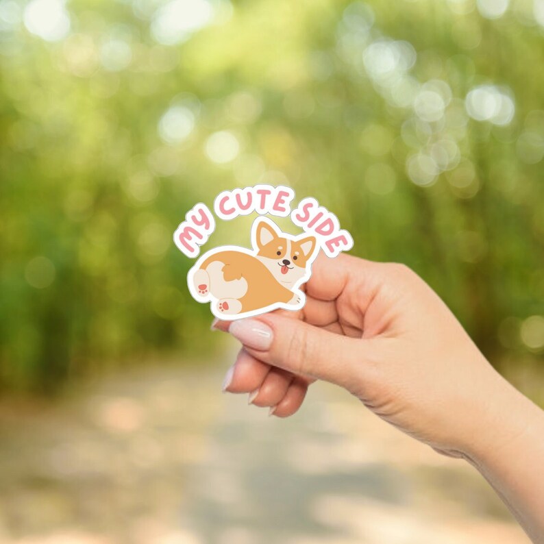 Cute Corgi Stickers, Cute Stickers, Dog Sticker, Puppy Stickers, Kiss ...