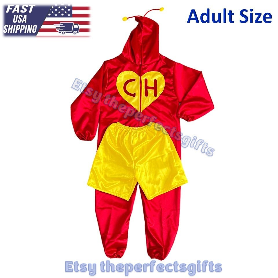 Chapulin Colorado Costume Adult Size - Disfraz Chapulin Colorado ...