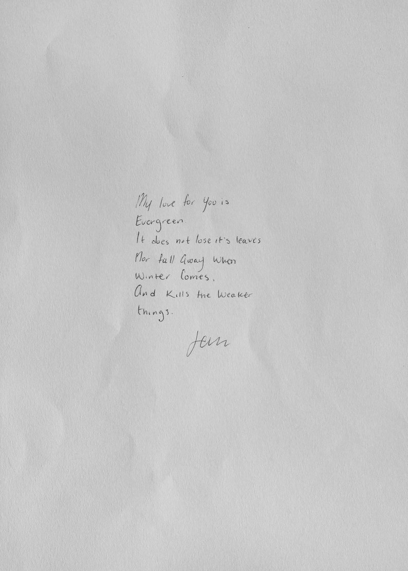 Handwritten Poetry Print, Digital Love Poem Print, Romantic Wall Art ...