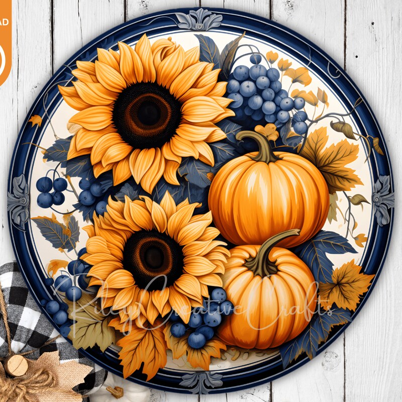 Round Fall Signs - Etsy