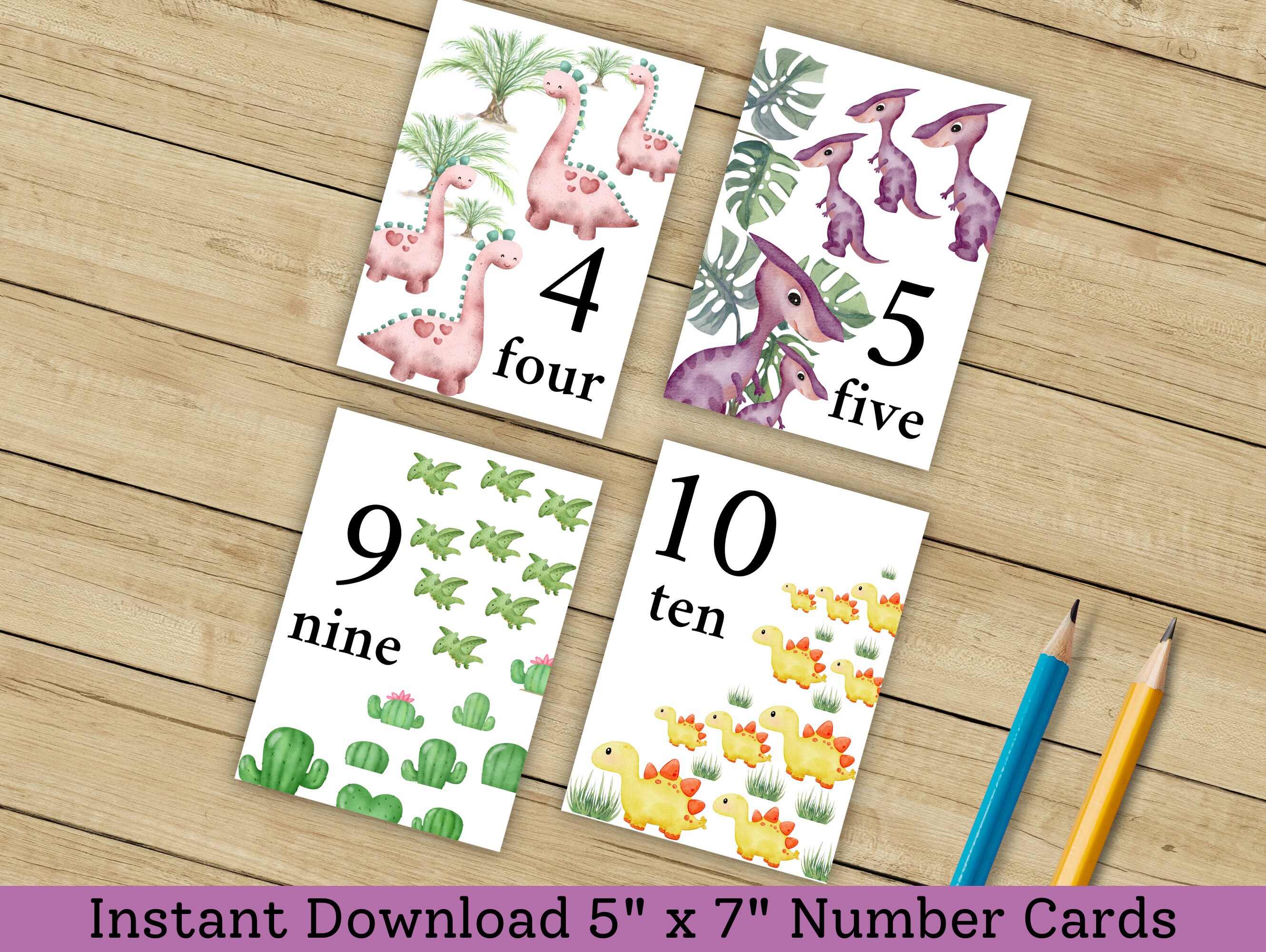 Number Flash Cards Printable Toddler Flash Card Learn How to - Etsy