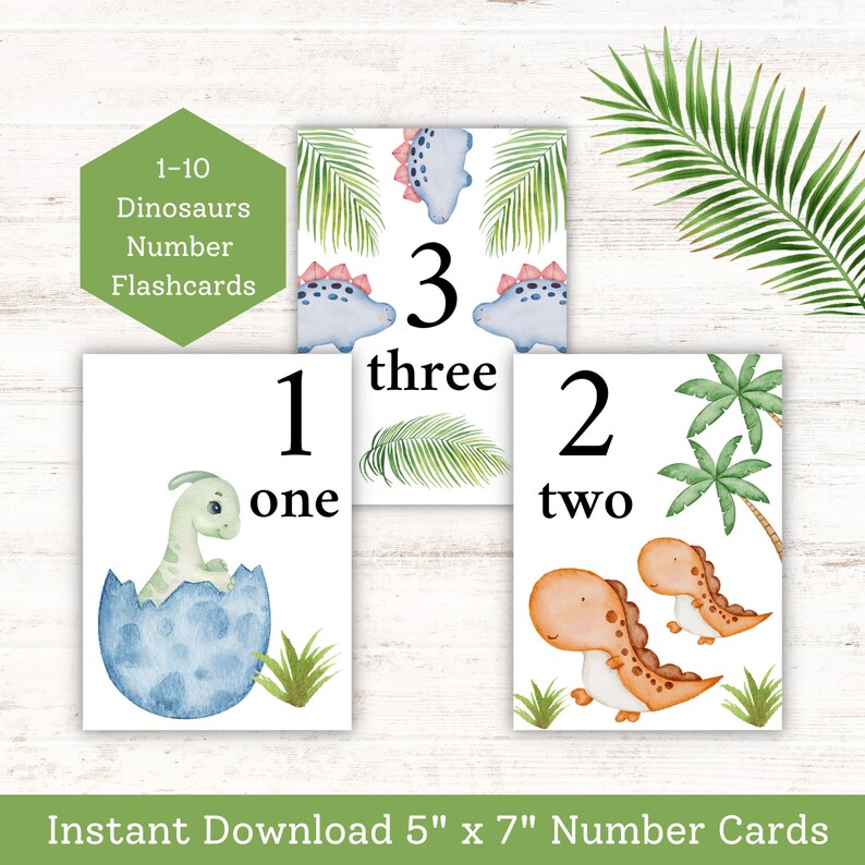 Number Flash Cards Printable, Toddler Flash Card, Learn How to Count ...