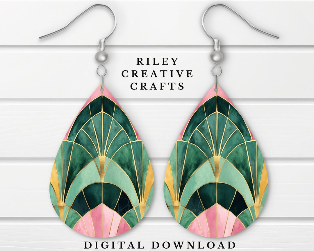 Modern Earring Sublimation Design PNG, Mom Teardrop Earring Template ...