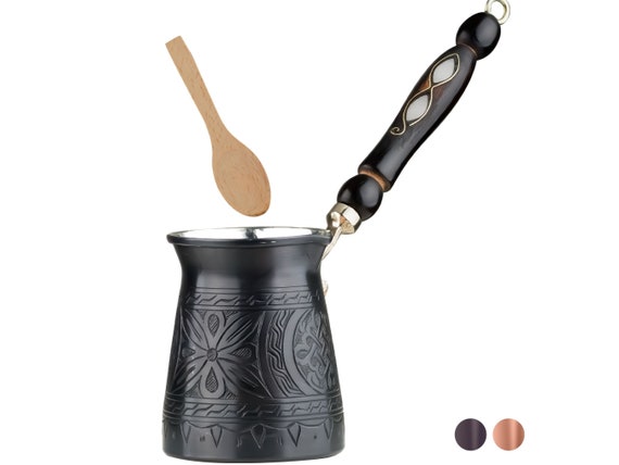Copper Cezve Ibrik BCS Copper Turkish Coffee Pot - 18 Oz Traditional ...