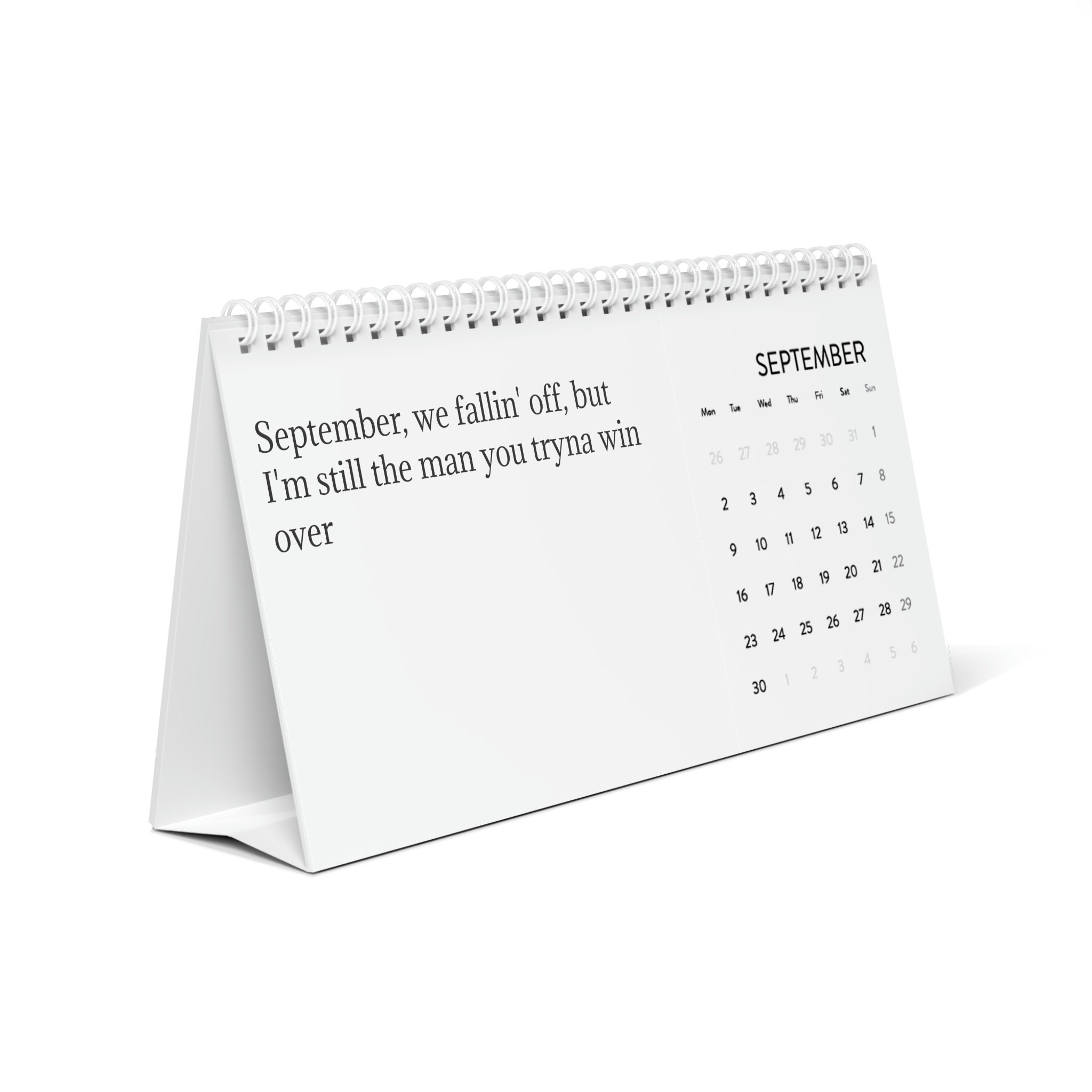 Drake Calendar Desk Calendar (2024 grid) | Album Merch sold by Paulie ...