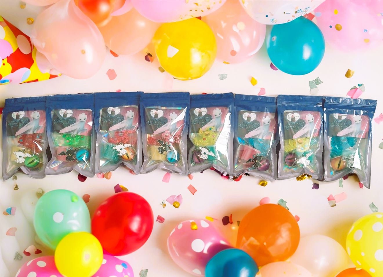 Personalized Kids Birthday Favors | Dragon Theme | Kids Party Handouts ...